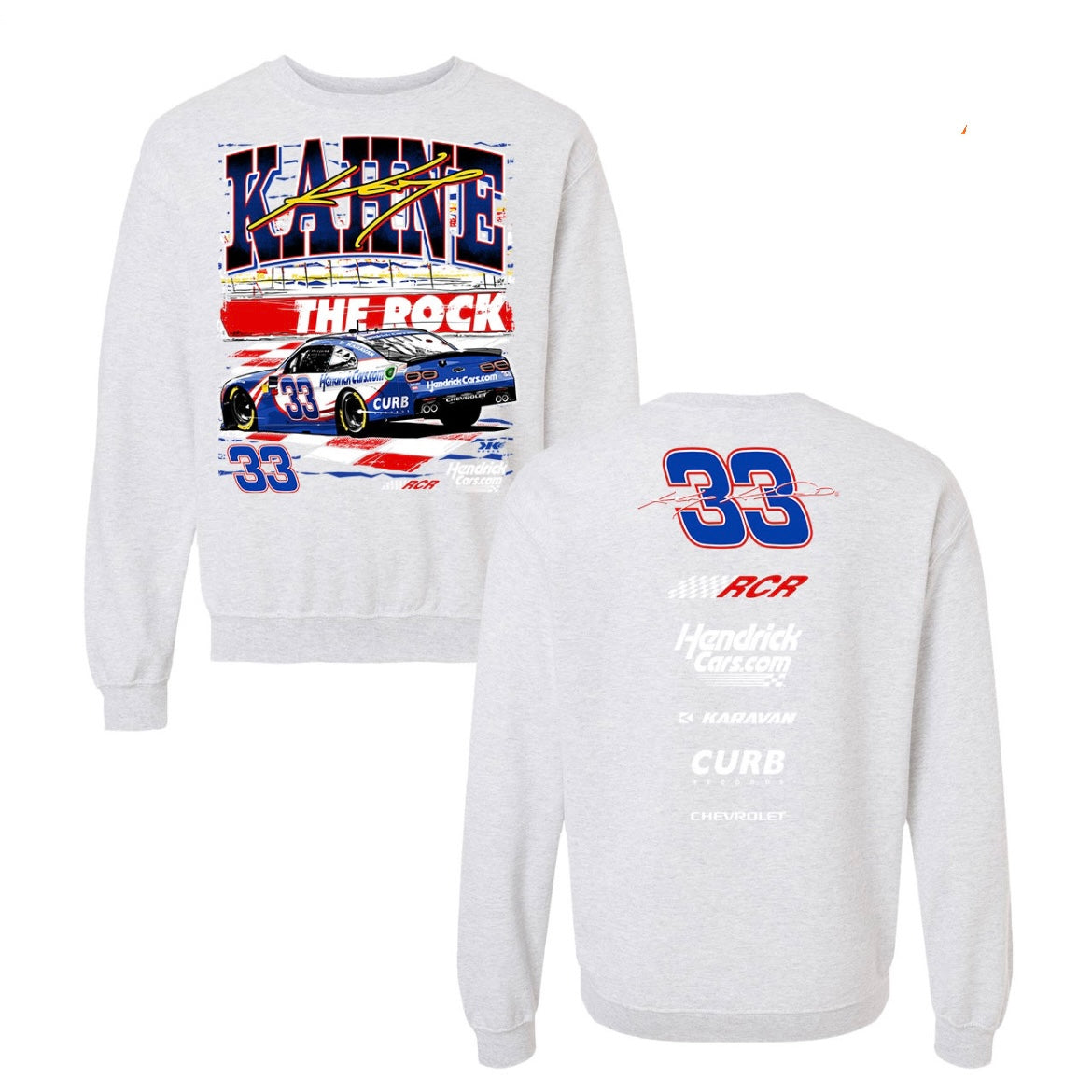 The Return - No. 33 RCR Crewneck Sweatshirt - Ash – Kasey Kahne